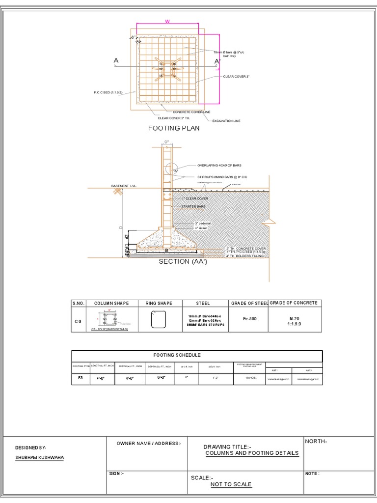 Column Detail PDF | PDF | Architectural Design | Architecture
