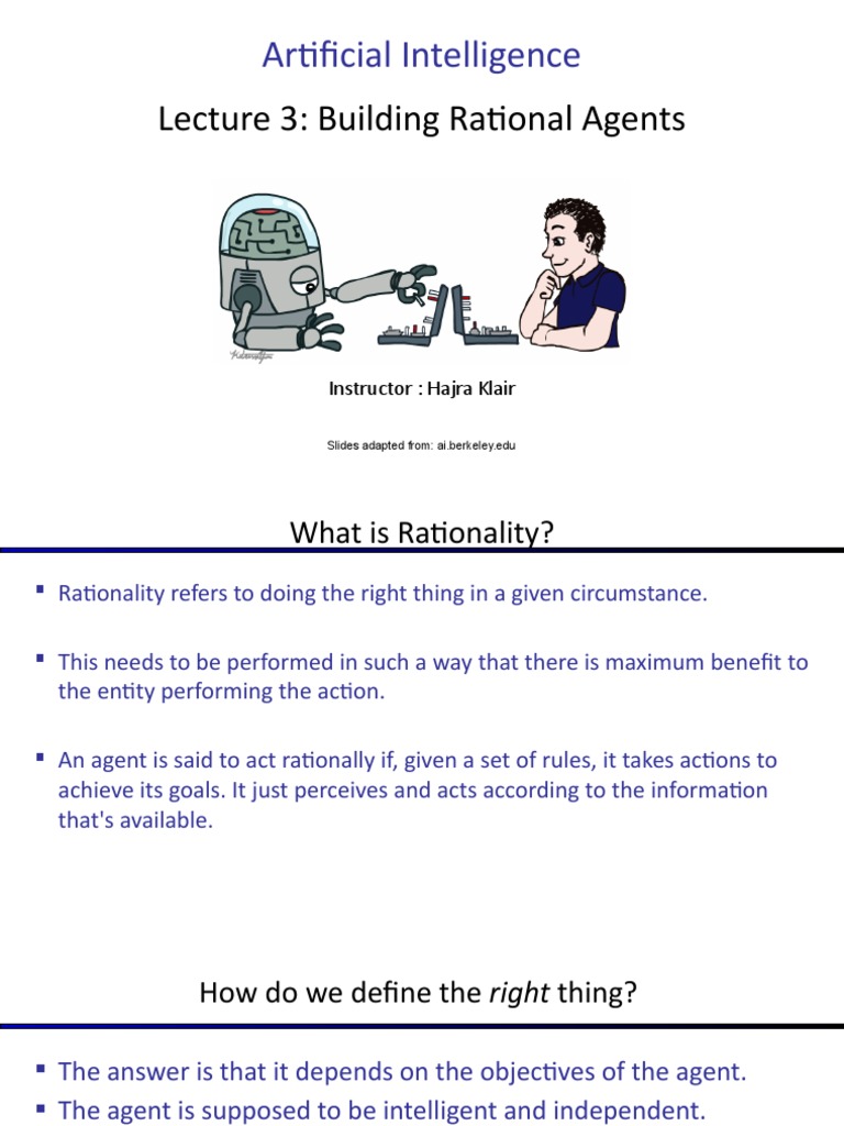 Lecture 3-Building Rational Agents | PDF | Cognitive Science | Cognition