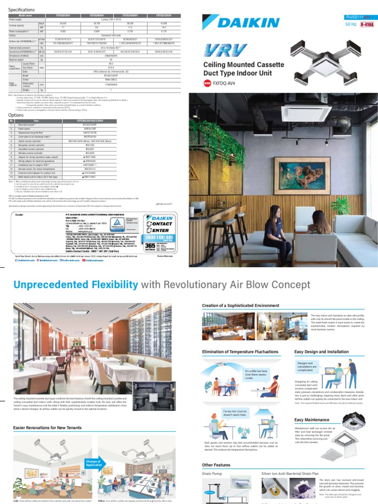 VRV Cassette Duct (RUKO) - PLVID2117aprv | PDF | Air Conditioning ...