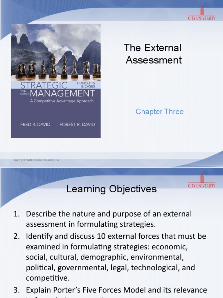 Chapter 3 - The External Assessment | PDF | Chief Information Officer ...