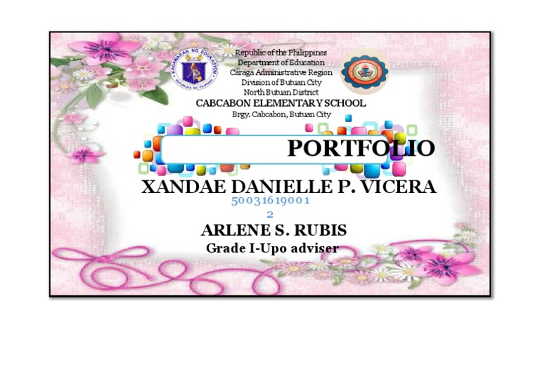 Front Page PUPILS PORTFOLIO | PDF