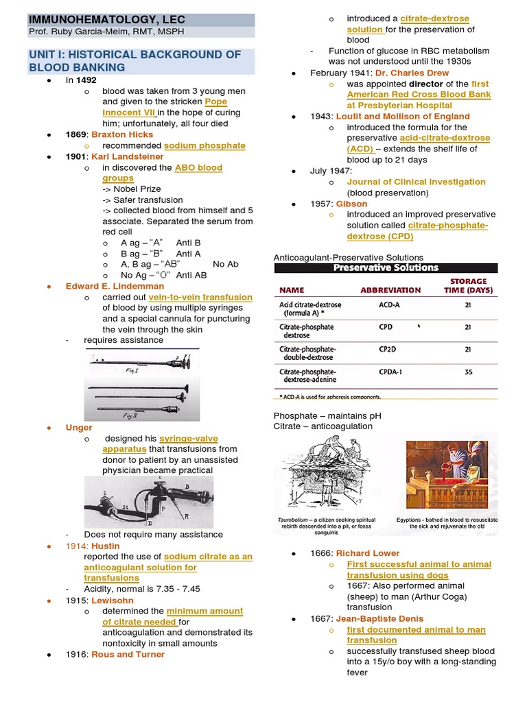 Immunohematology Lec Prelim | PDF | Blood Type | Antibody