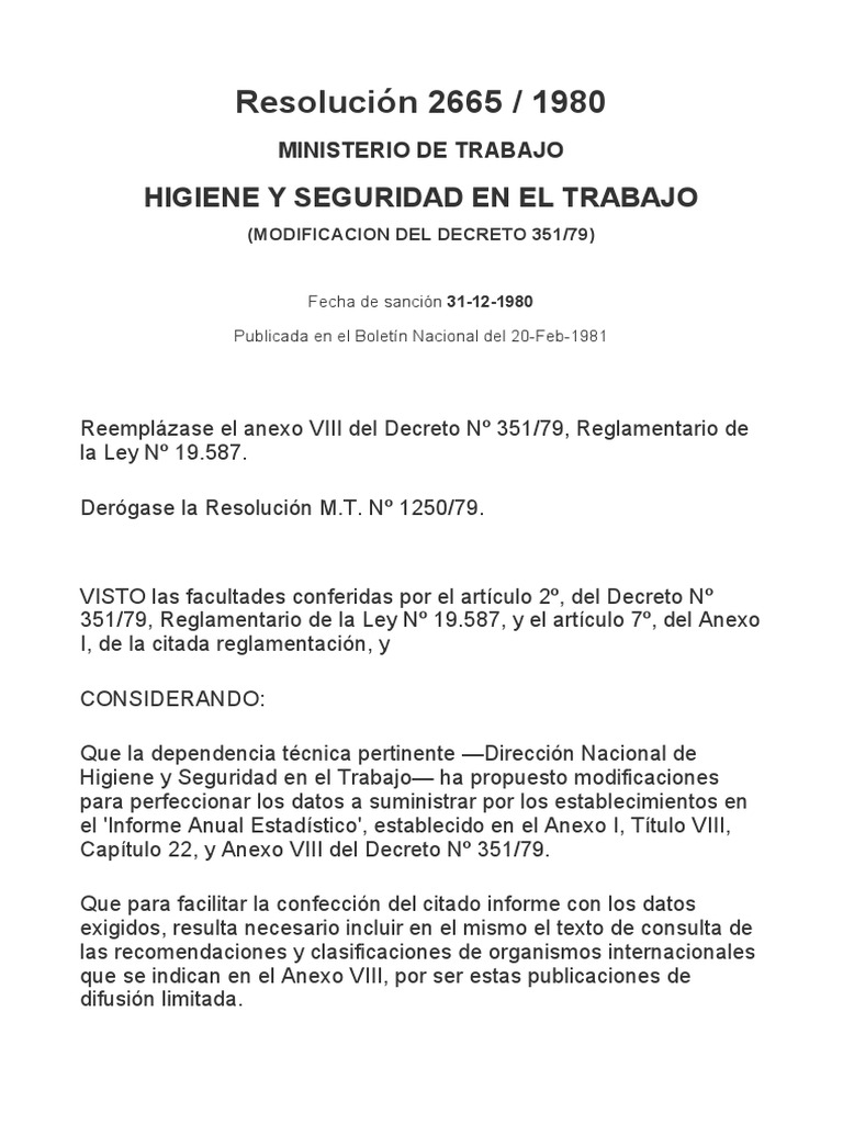 Resolucion 2665-80 (MT) | PDF | Computadoras
