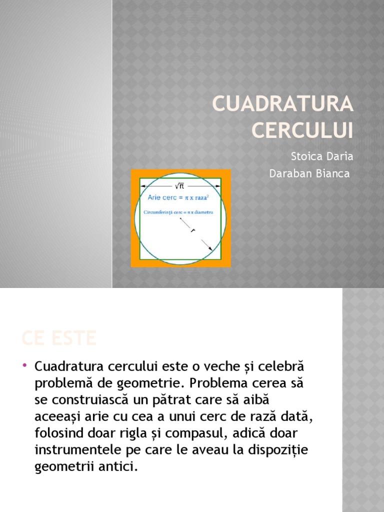 Cuadratura Cercului | PDF