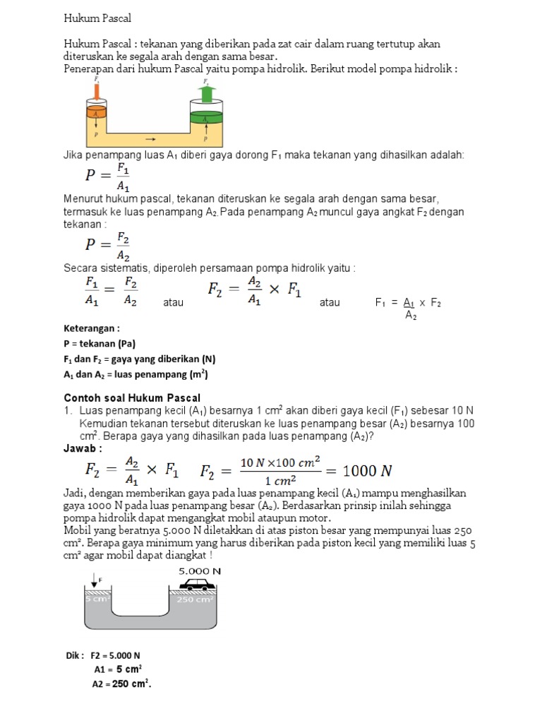 PJJ KLS 8 Hukum Pascal KLS 8C | PDF