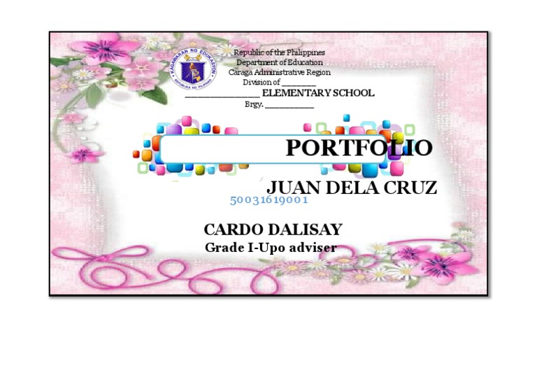 Front Page PUPILS PORTFOLIO | PDF