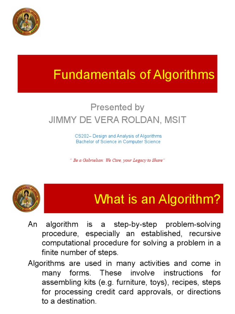 BSCS PPT Daa N01 | PDF | Algorithms | Computer Programming