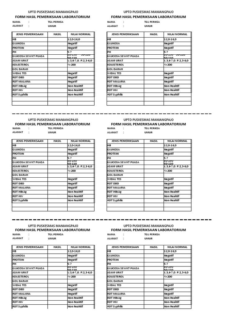 Hasil Lab | PDF