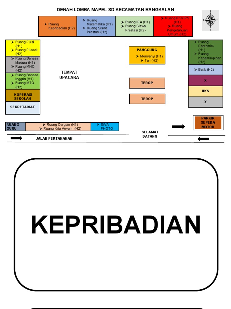 Denah Lomba Mapel SD Kecamatan Bangkalan-1 | PDF