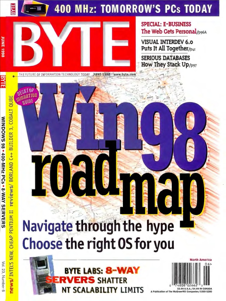 Byte Magazine Vol 23-06 Win98 Road Map | PDF | Databases | Application Software