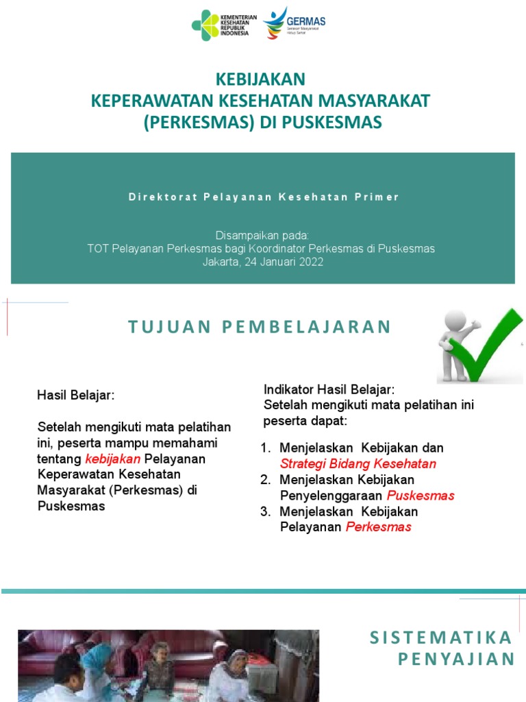 Sosialisasi Perkesmas 2022 - DINKES1 | PDF