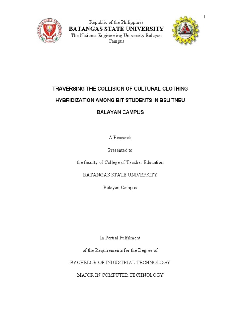 Traversing The Collision of Cultural Clothing Hybridation Among ...