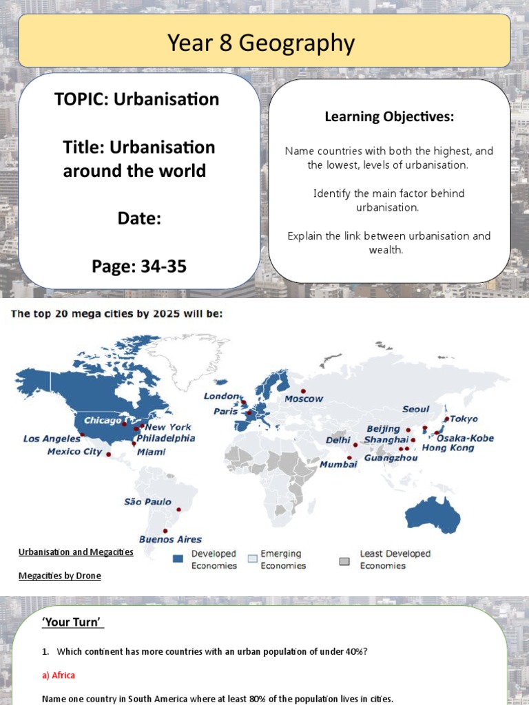Urbanisation Levels and Trends Analysis | PDF | Urbanization | Urban Area