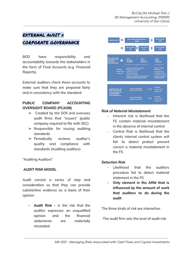 Auditing Internal Controls and Audit Risk Model | PDF | Audit | Financial Audit