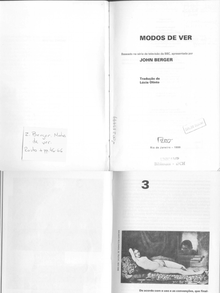 BERGER, J. Modos de Ver. Capítulo 3 | PDF