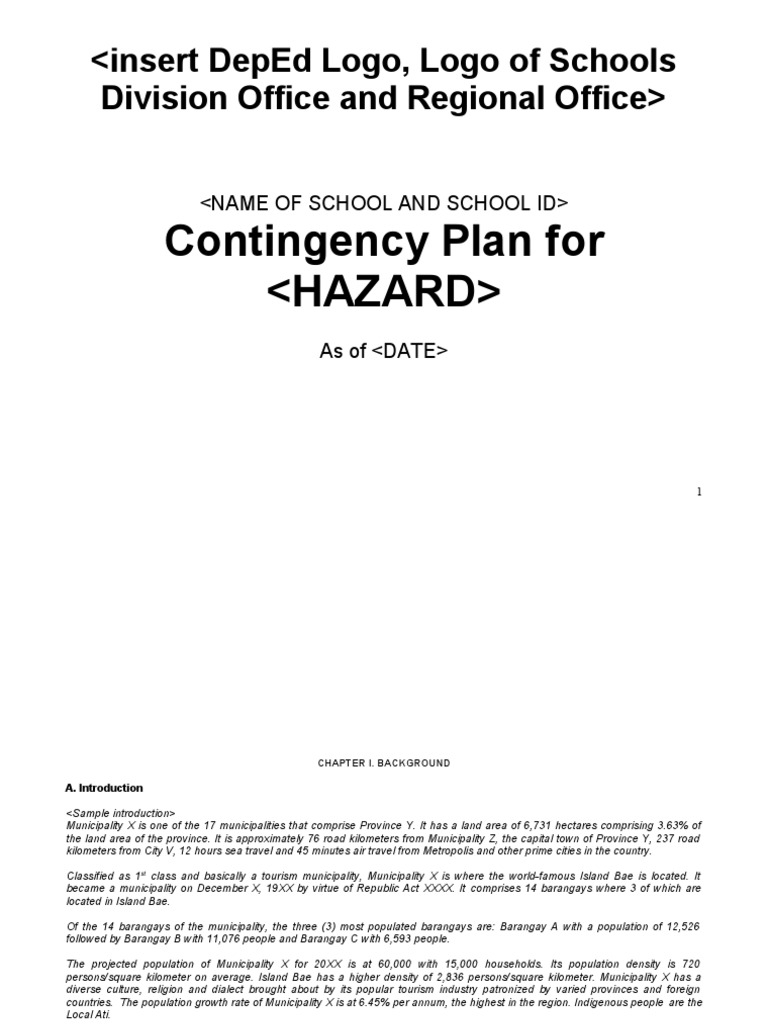 DepEd - School CP Template | PDF