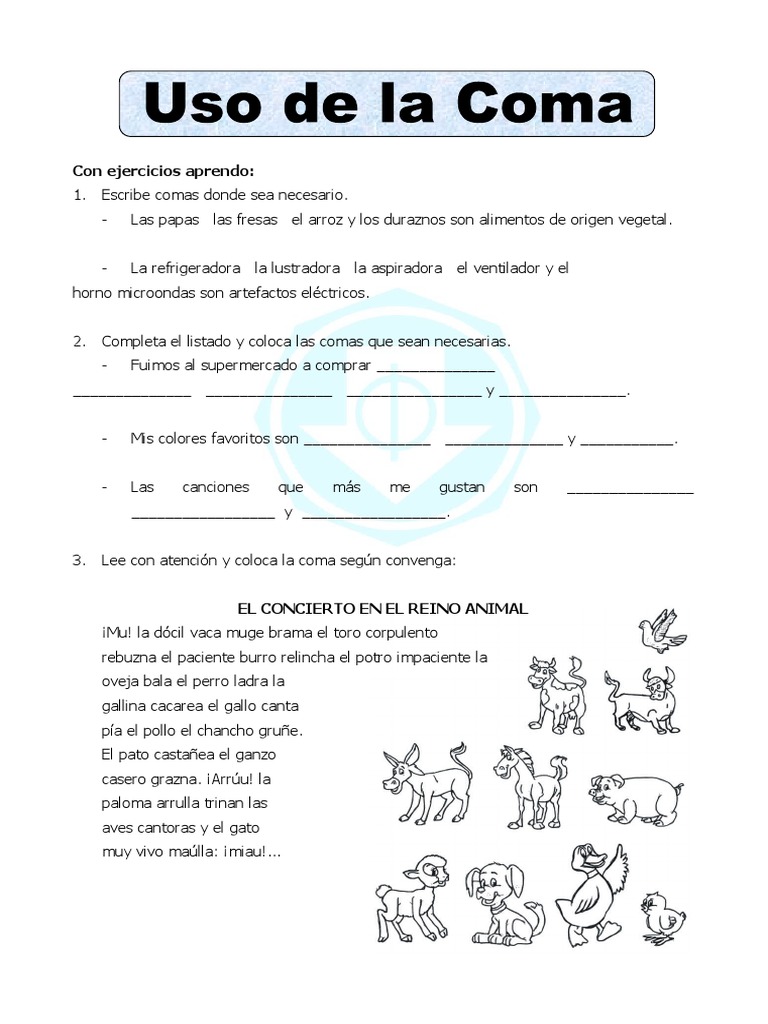 Guía Uso de La Coma | PDF