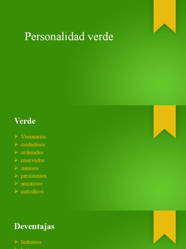Personalidad Verde | PDF