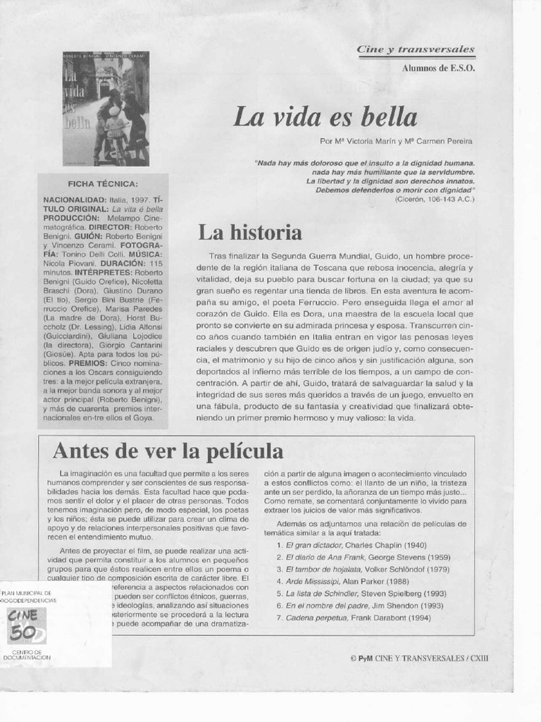 La Vida Es Bella | PDF