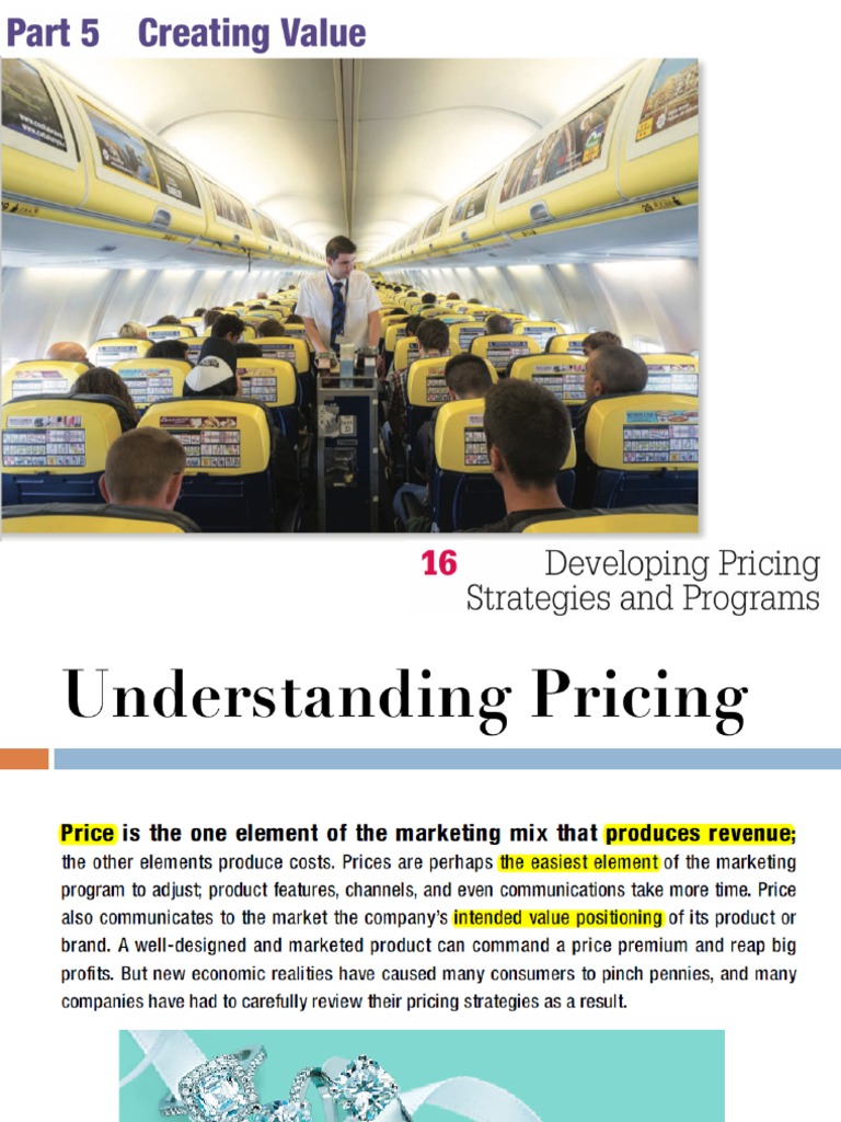 Chapter 16 (Developing Pricing Strategies and Programs) | PDF
