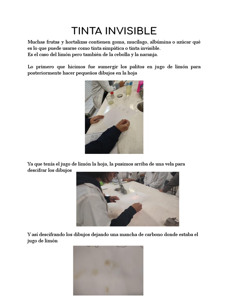 Tinta Invisible | PDF