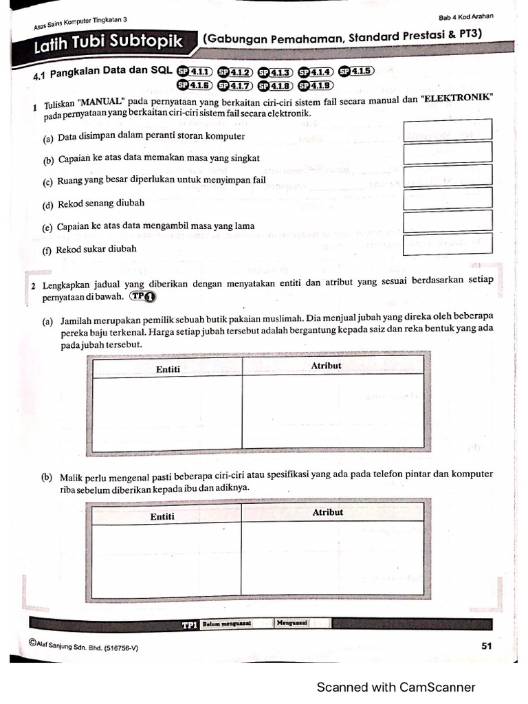 Latihan Tutorial Ask T3 Bab 4 | PDF