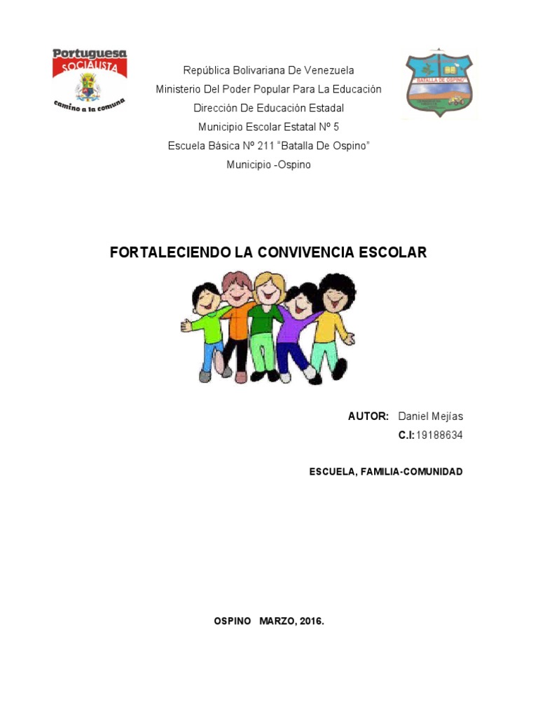 La Convivencia 2 Pdf Aprendizaje Maestros