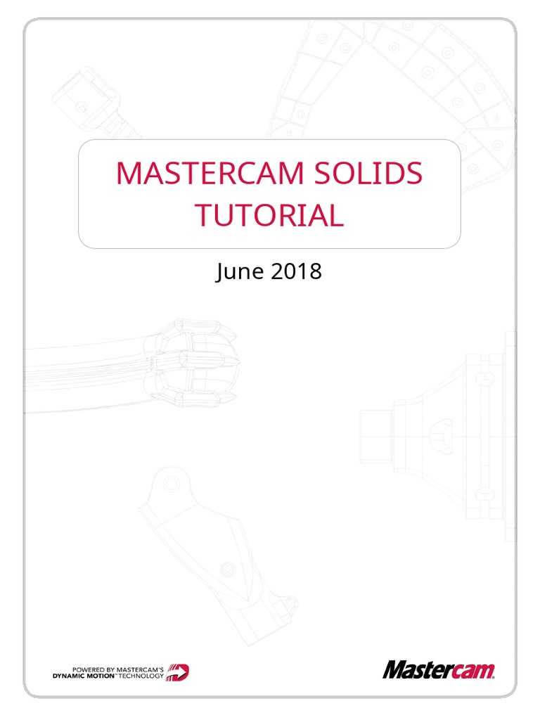 Mastercam Solids Tutorial PDF | PDF | Computer File | Extrusion