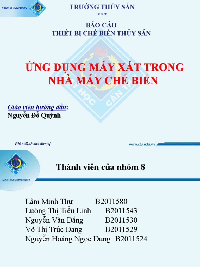 Mau Slide Powerpoint Dai Hoc Can Tho CTU | PDF