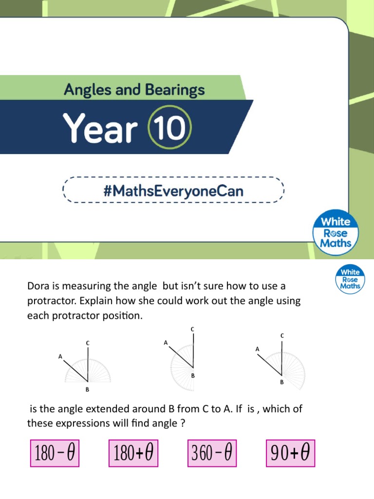 Year10 Spring Angles-And-Bearings | PDF | Triangle | Angle