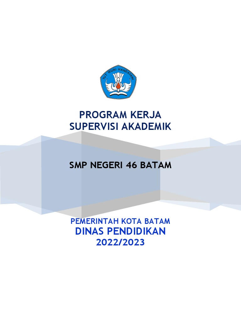 SMPN 46-PROGRAM KERJA Supervisi Akademik (Repaired) PDF | PDF