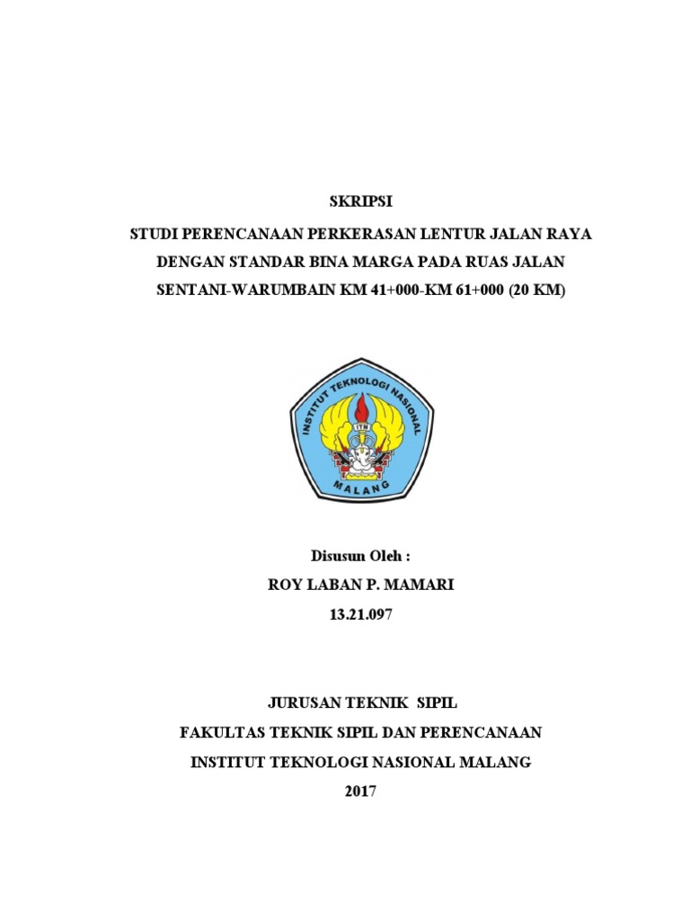 Perkerasan Lentur Standart Binamarga | PDF