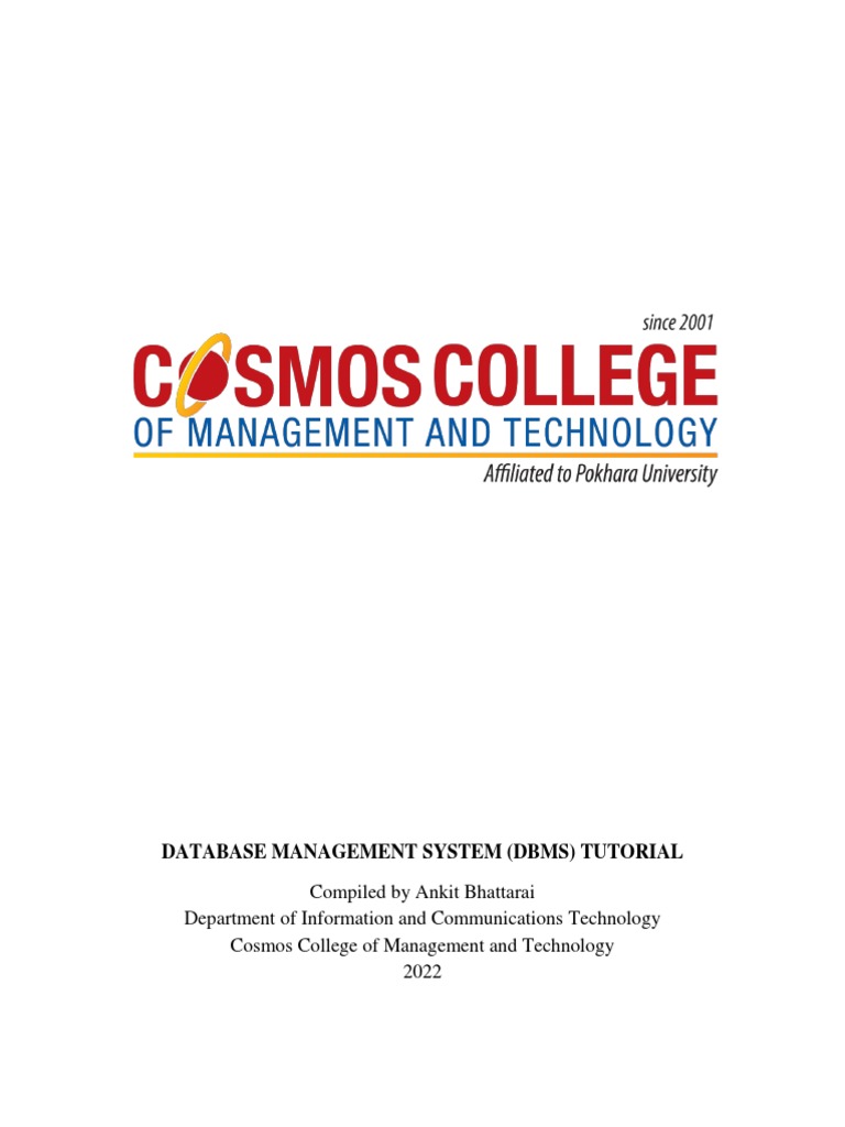 DBMS Tutorial (AB) | PDF | Databases | Data Model