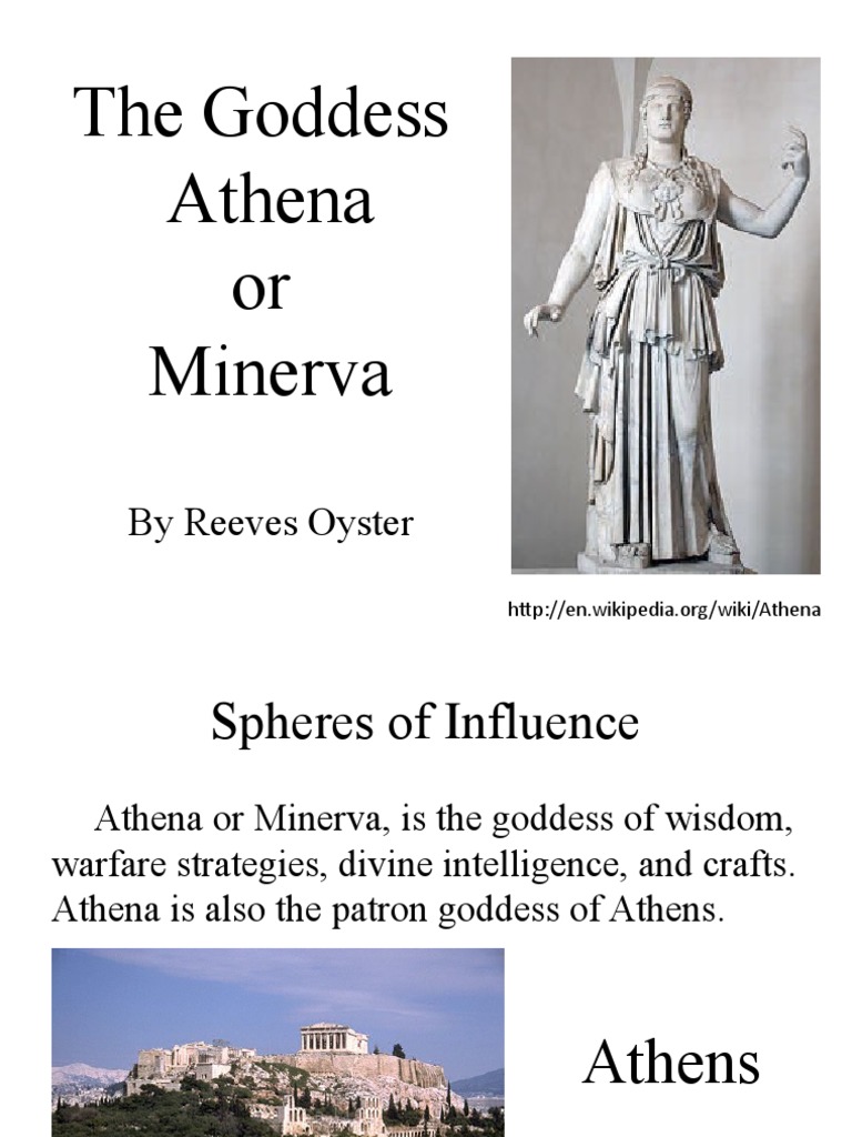 The Goddess Athena or Minerva: by Reeves Oyster | PDF | Athena | Hera