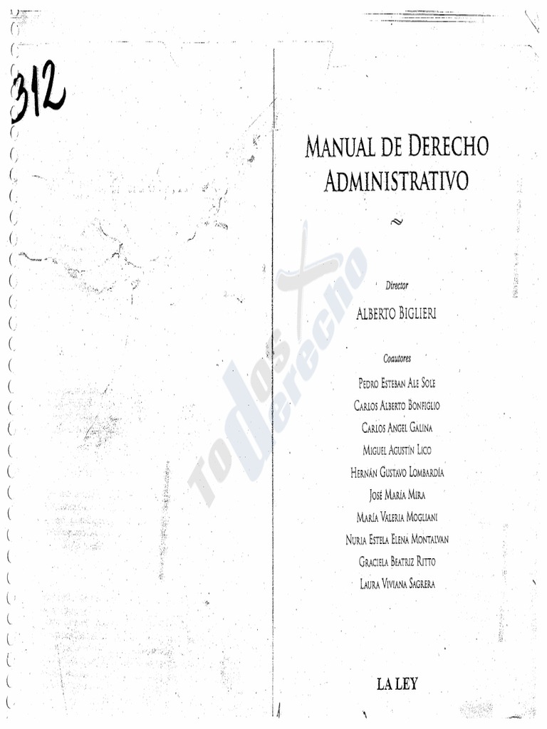 Manual de Derecho Administrativo - Biglieri PDF | PDF