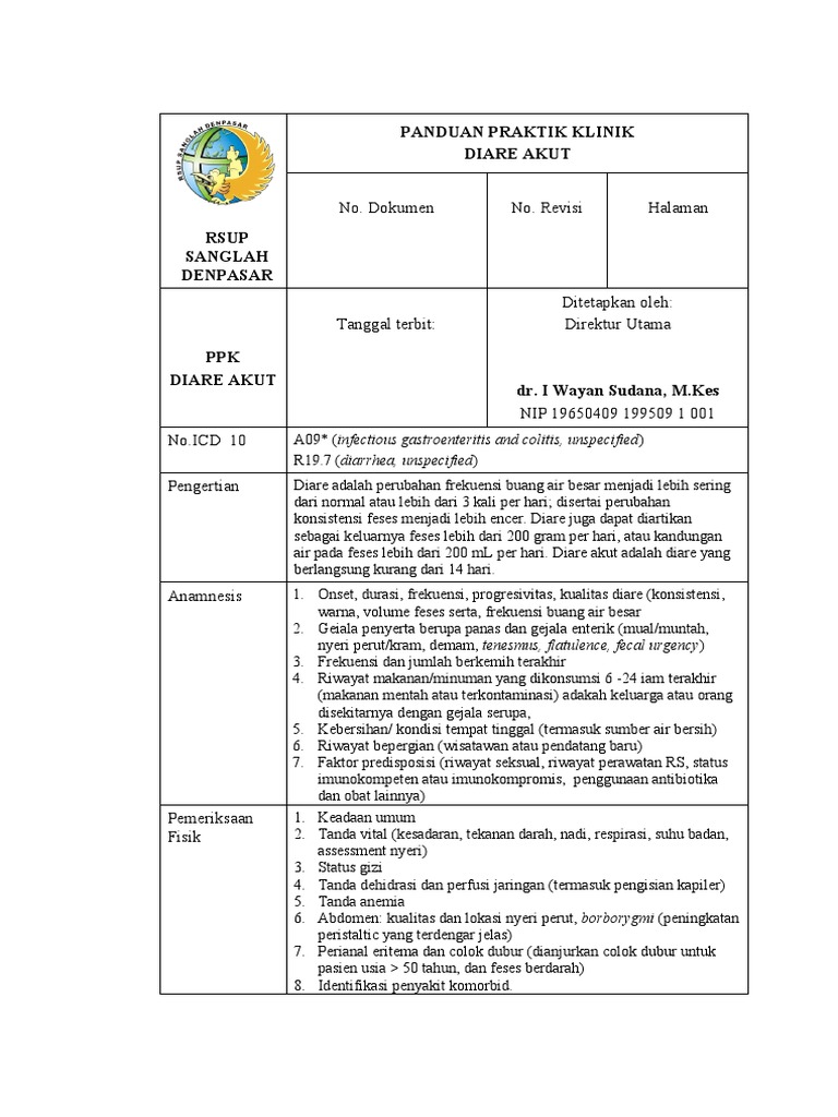 PPK Diare Ver-1 | PDF