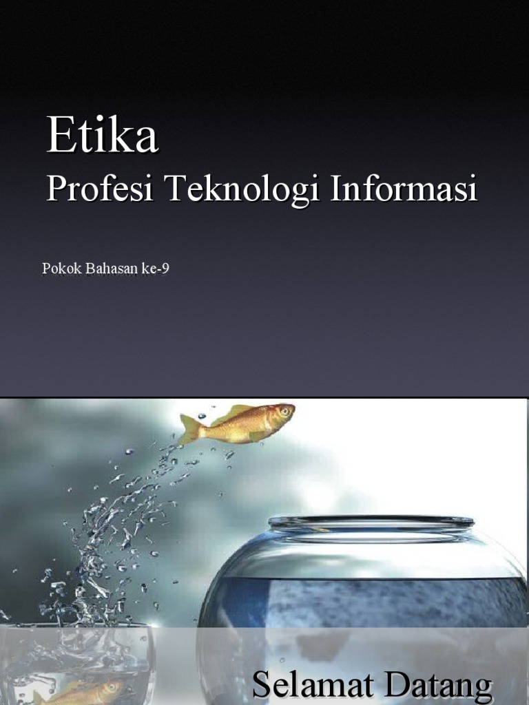 Materi Ke 9 Etika Profesi TI | PDF