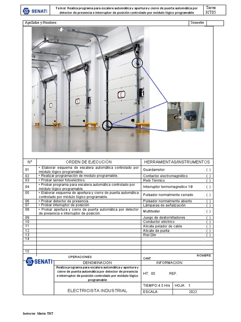 Porton Automatico | PDF | Herramientas | Equipo