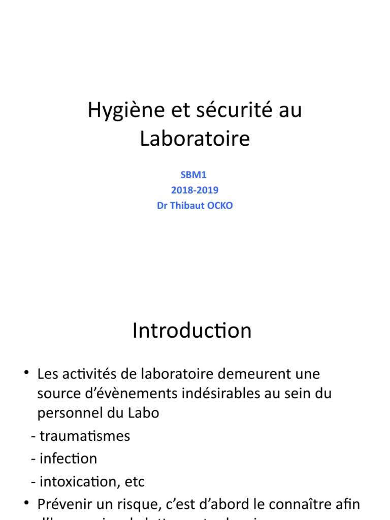 Hygiene Et Securité | PDF