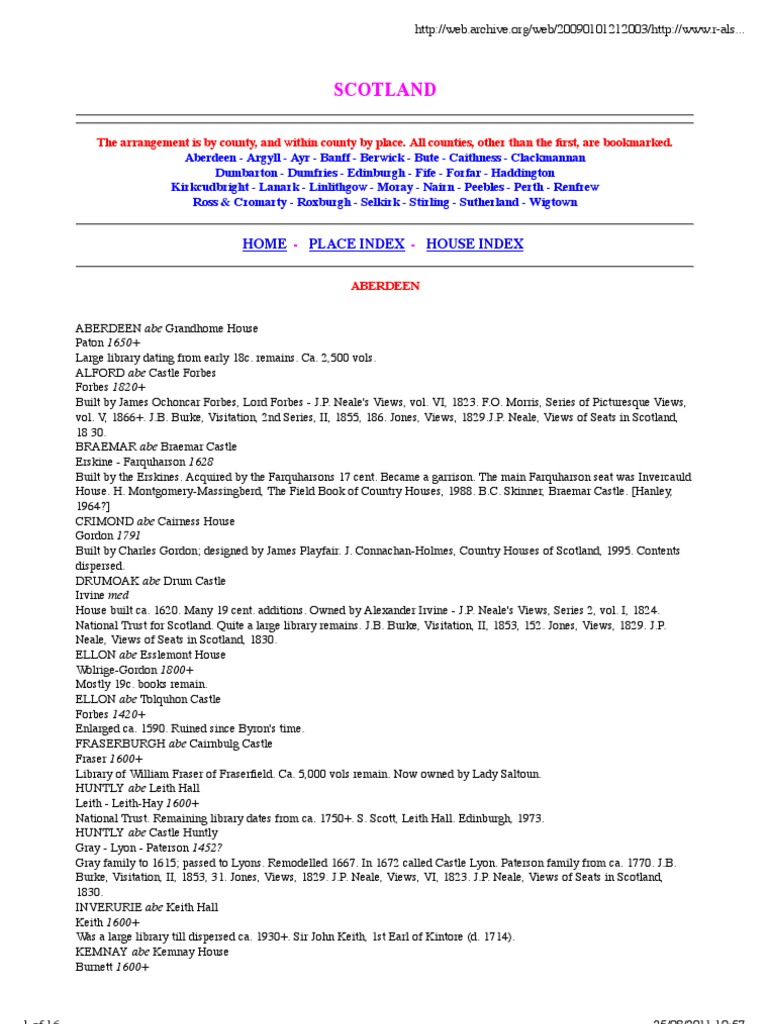 Robin Alston Country Houses Scotland | PDF | Scottish People | Scottish ...