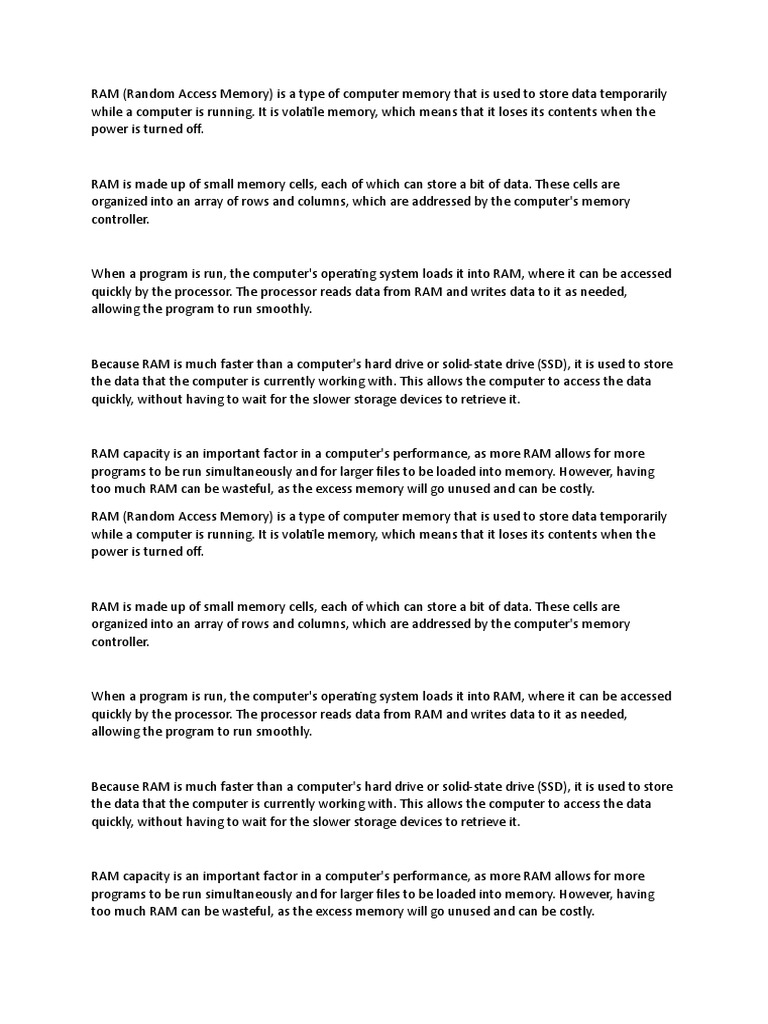 DFDFDFDF PDF | PDF | Random Access Memory | Computer Data Storage