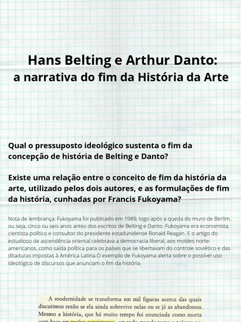 Hans Belting e Arthur Danto A Narrativa Do Fim Da História Da Arte | PDF | Liberdade | Os ...