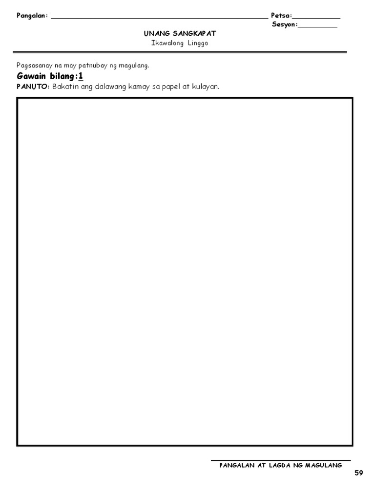 Kalawaan Day Care Week 8 P59 62 | PDF