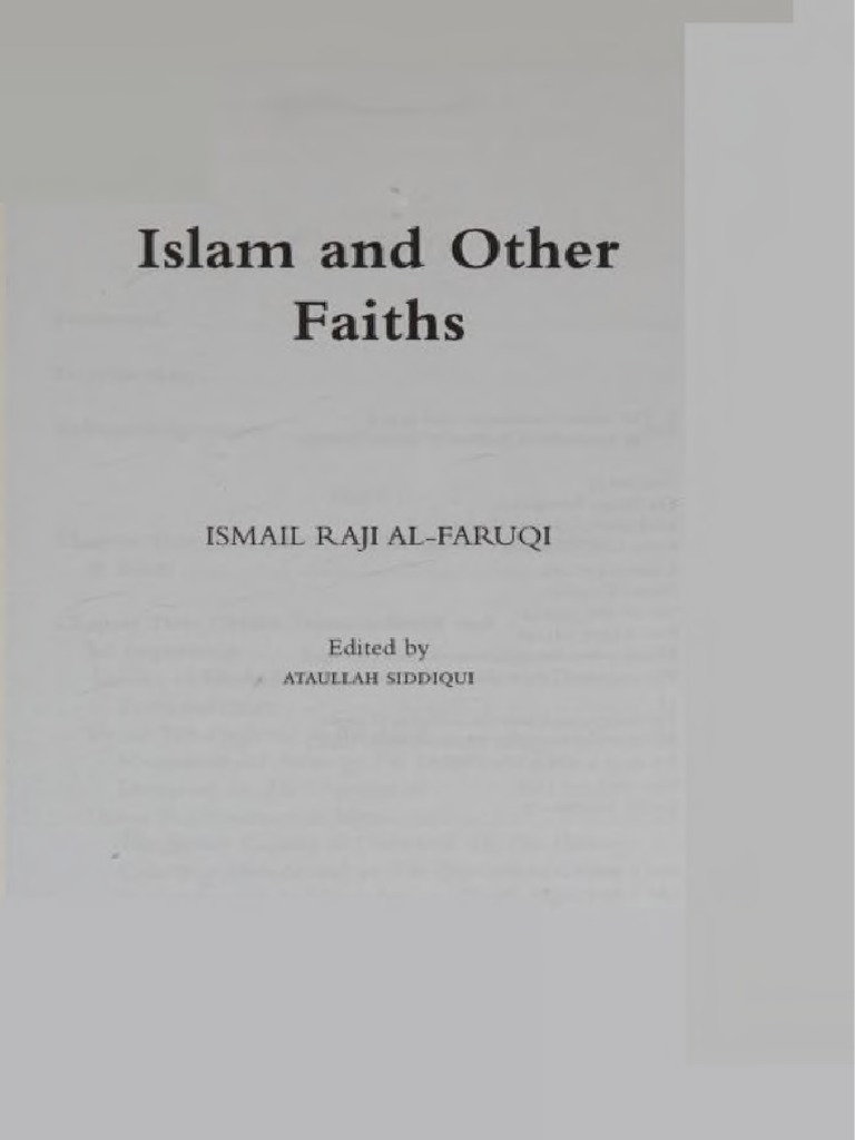 Islam and Other Faiths | PDF | Abrahamic Religions | Interfaith Dialogue