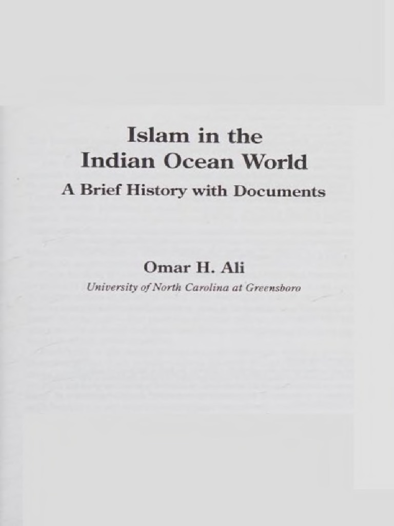 Islam in The Indian Ocean World | PDF | Sufism | Muhammad