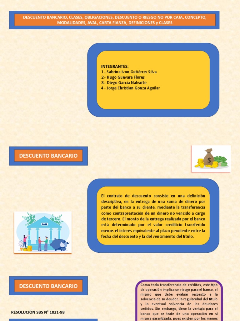 Descuento Bancario | PDF | Bancos | Pagos