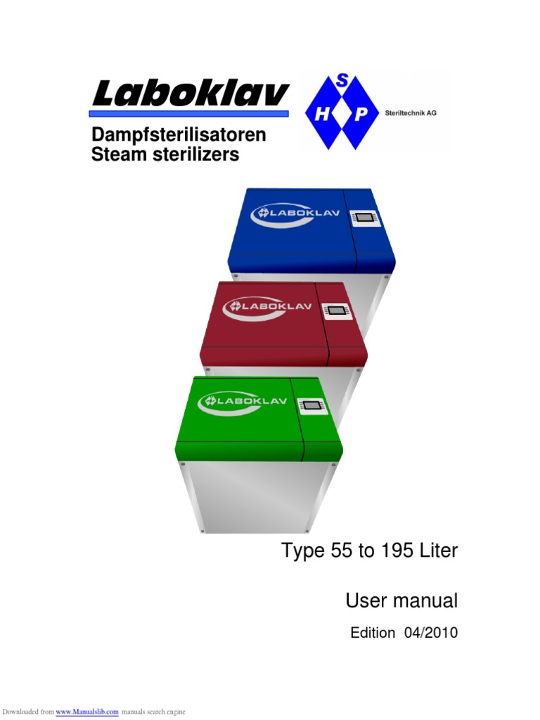 Laboklav 55-195 Steam Sterilizer Manual | PDF | Sterilization ...
