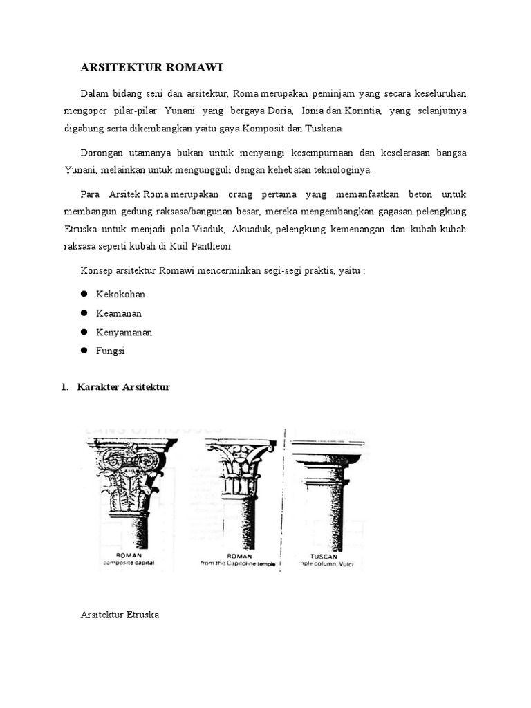 Arsitektur Romawi Kuno | PDF | Ilmu Sosial | Sejarah