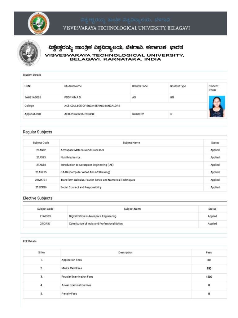VTU Student Portal | PDF | Engineering