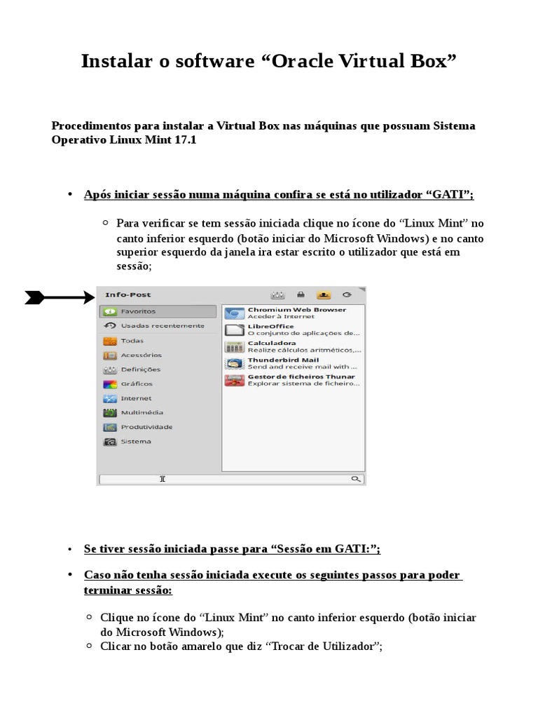 Linux Instalar Virtualbox Em Linux Pdf Computadores